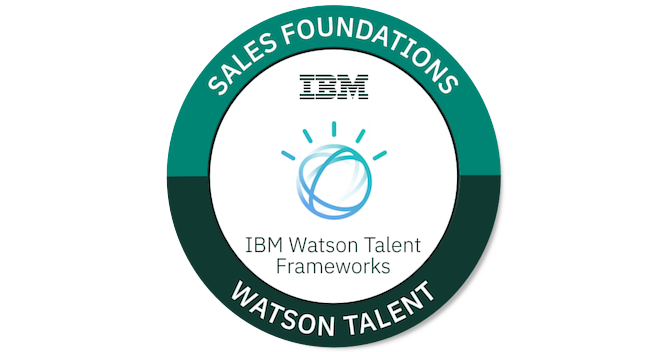 IBM Watson Talent Frameworks Sales Foundation - Credly
