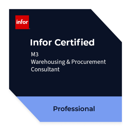 Infor Certified M3 Warehousing & Procurement Consultant v13.4 - Credly