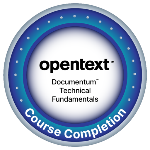 OpenText Course Completion - Documentum Technical Fundamentals - Credly OpenText Course Completion - Documentum Technical Fundamentals - Credly