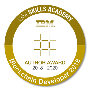 Blockchain Developer - Author Award - Credly
