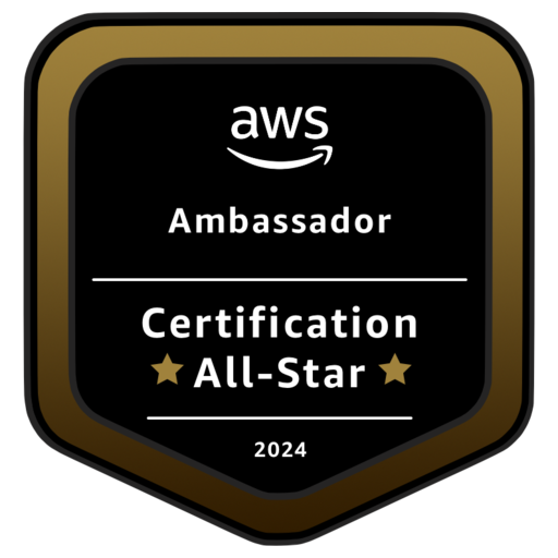 AWS Ambassador - Certification All-Star Award 2024 - Credly
