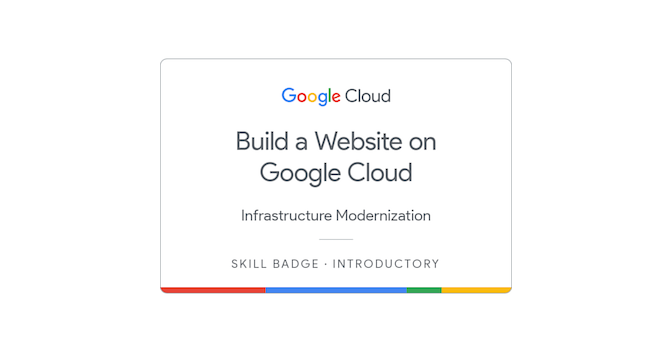 Build a Website on Google Cloud Skill Badge - Credly