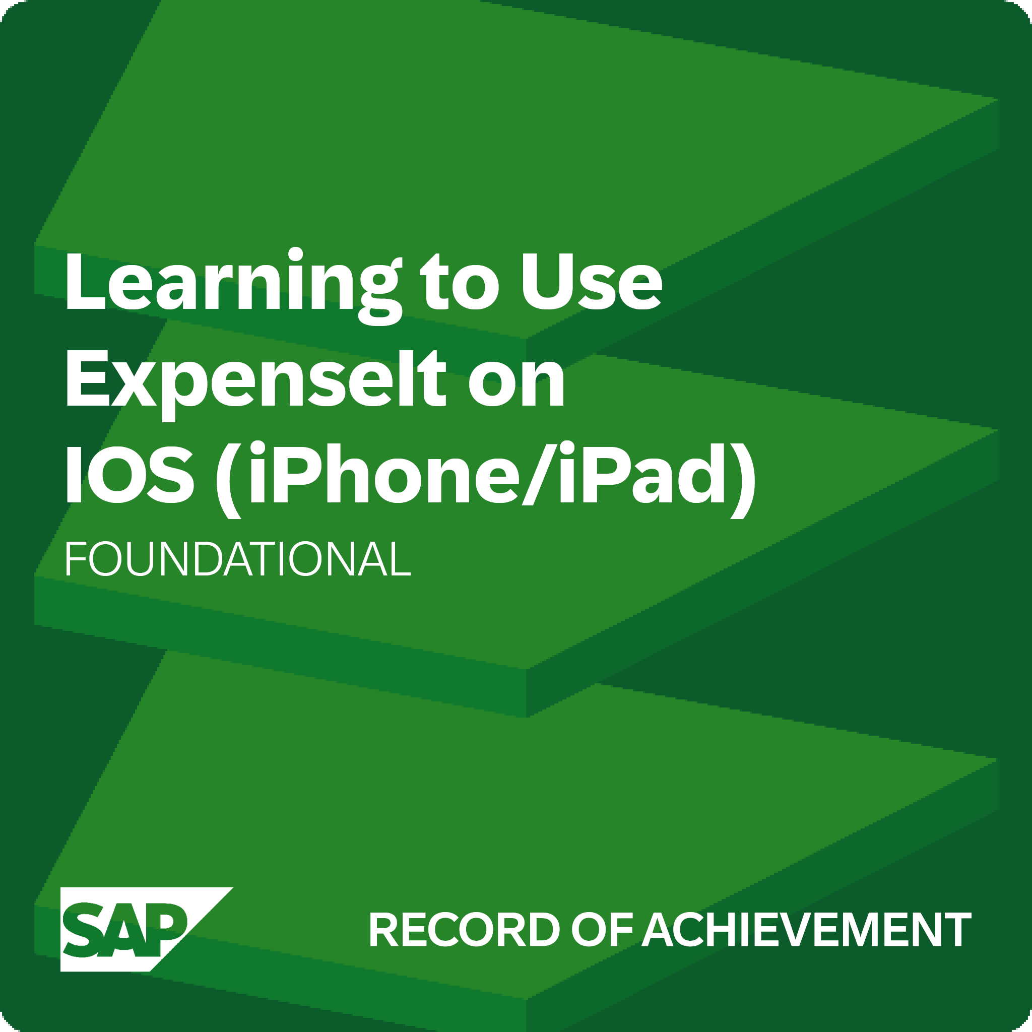 Learning to Use ExpenseIt on IOS (iPhone/iPad) - Record of Achievement - Credly