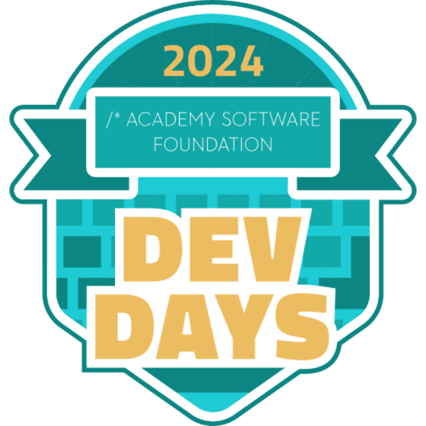 Academy Software Foundation Dev Days 2024 Participant - Credly