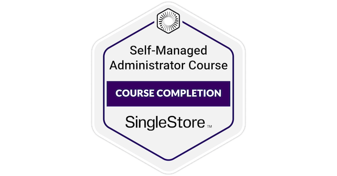Self-Managed Administrator Course Completion Badge - Credly