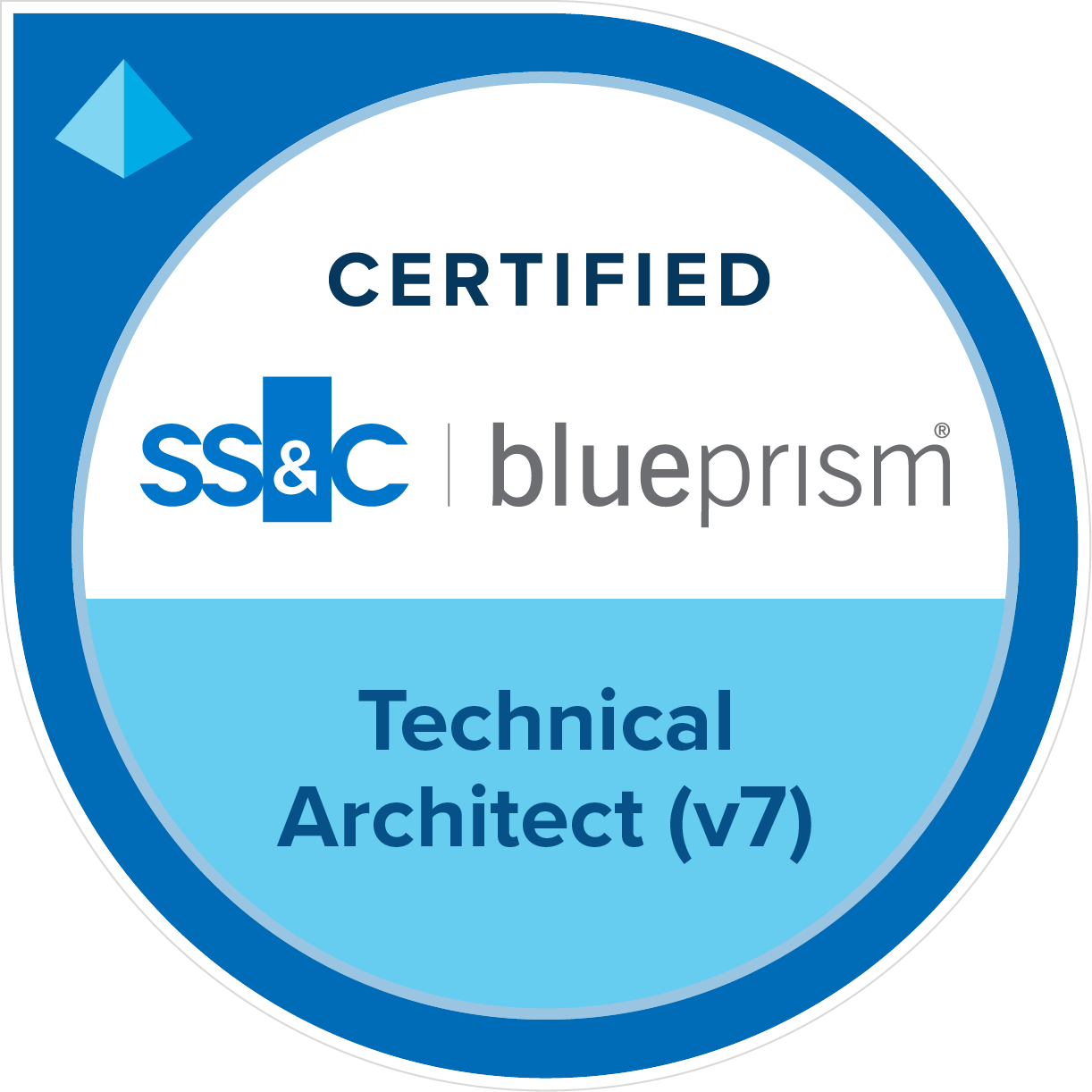 SS&C | Blue Prism® Technical Architect (v7) Certification - Credly