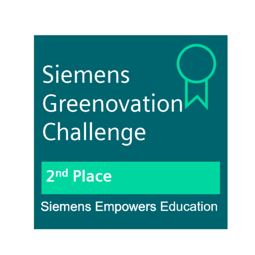Siemens Greenovation Challenge- 2nd Place - Credly