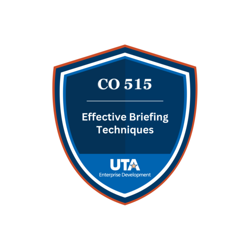 CO 515 Effective Briefing Techniques - Credly