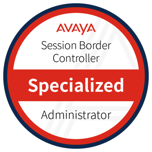 Avaya Session Border Controller Administrator - Credly