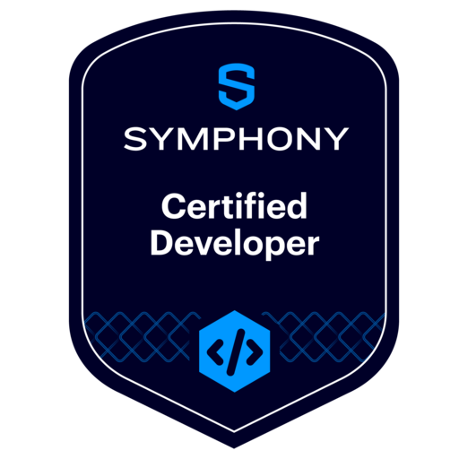Symphony Certified Developer - Credly