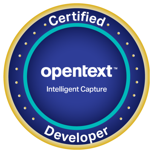 OpenText Certified Developer - Intelligent Capture - Credly