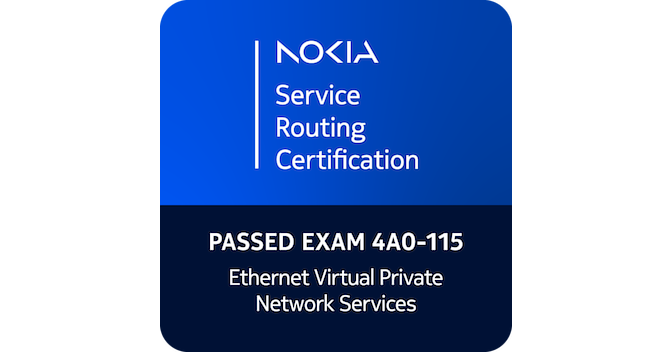 Ethernet Virtual Private Network Services Exam - Credly