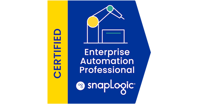 SnapLogic Certified Enterprise Automation Professional - Credly