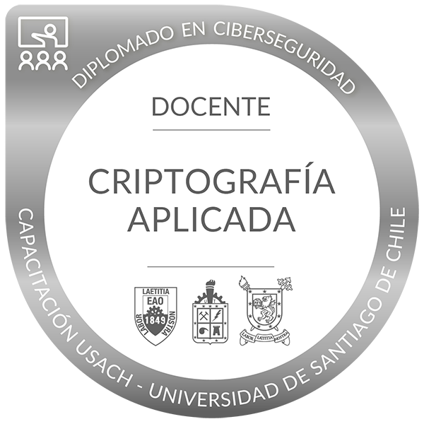 Docente de curso Criptografía Aplicada - Credly