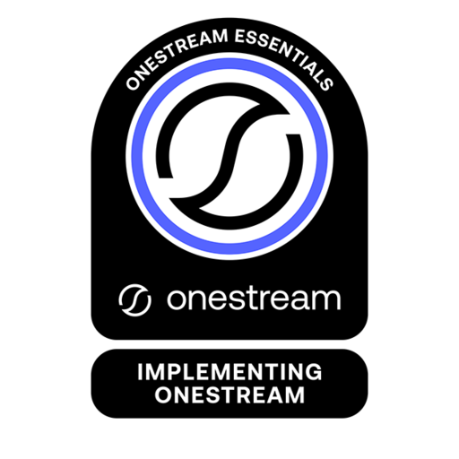 OneStream Essentials: Implementing OneStream - Credly