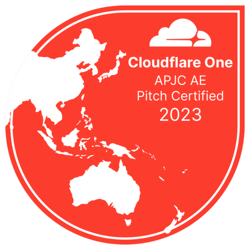 Cloudflare One APJC AE Pitch Certified - Credly