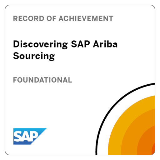 Discovering SAP Ariba Sourcing - Record of Achievement - Credly