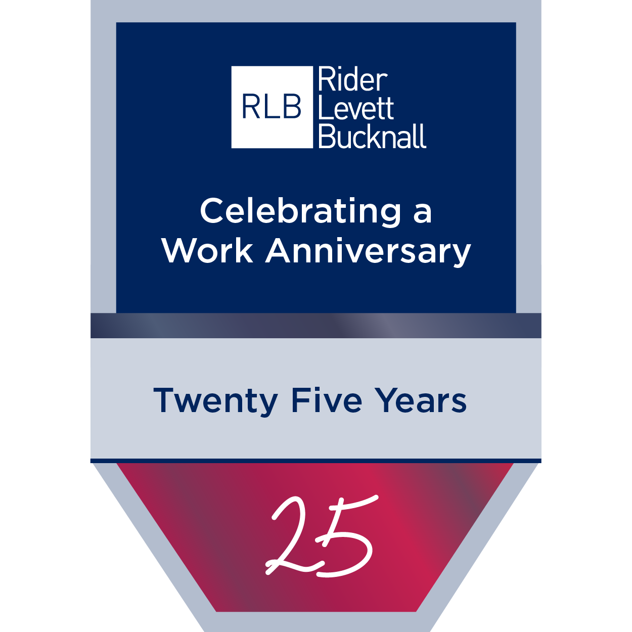 Celebrating A 25 Year Work Anniversary Credly