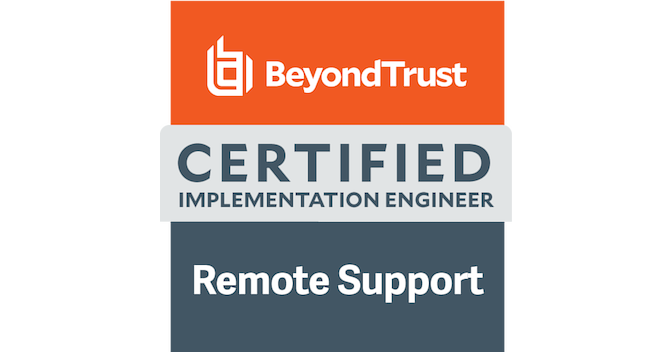 BeyondTrust Certified Implementation Engineer: Remote Support - Credly