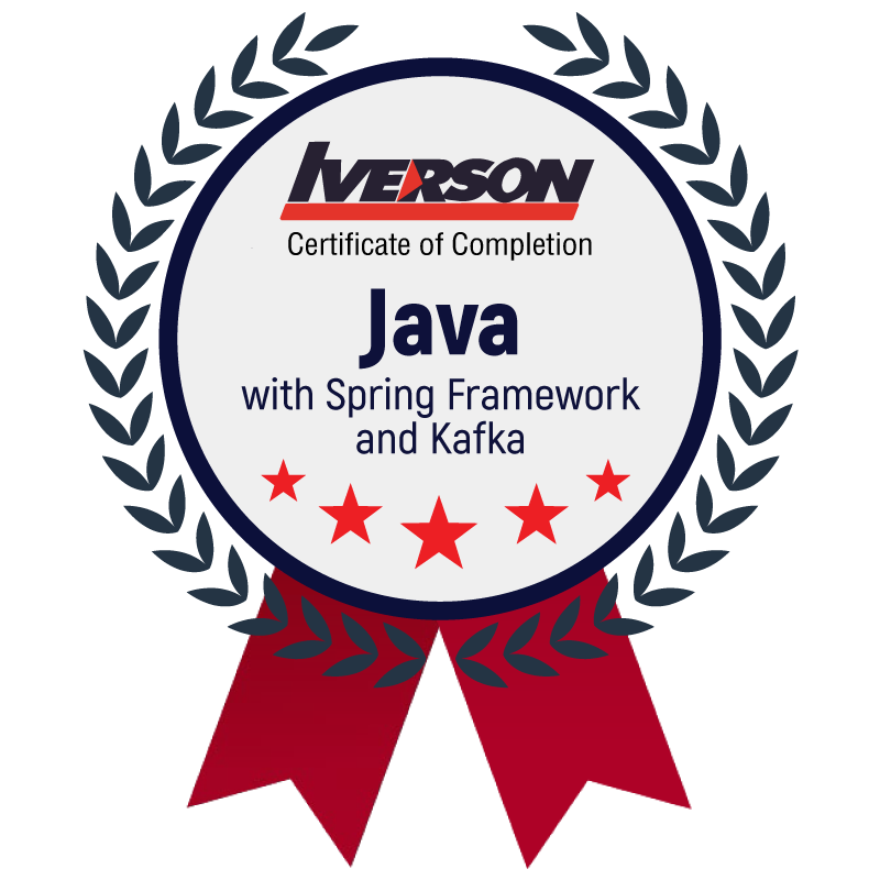 Java with Spring Framework & Kafka - Credly