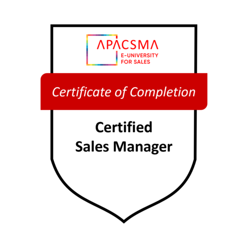 Certificate of Completion in Certified Sales Manager - Credly