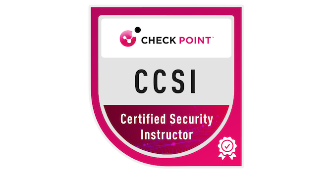 Check Point Security Instructor - CCSI - Credly