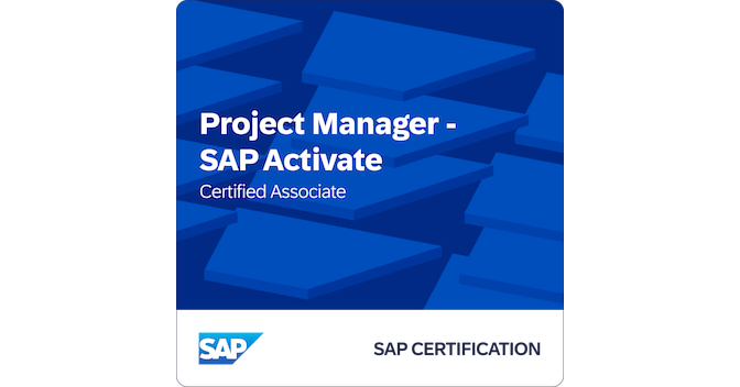 SAP Certified Associate - Project Manager - SAP Activate - Credly