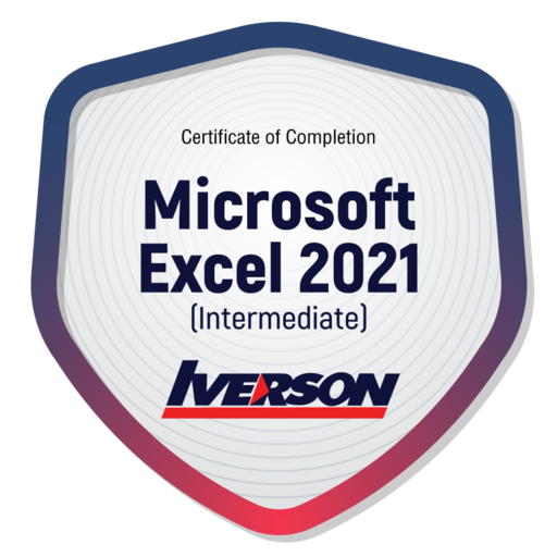 Microsoft Excel 2021 (Intermediate) - Credly