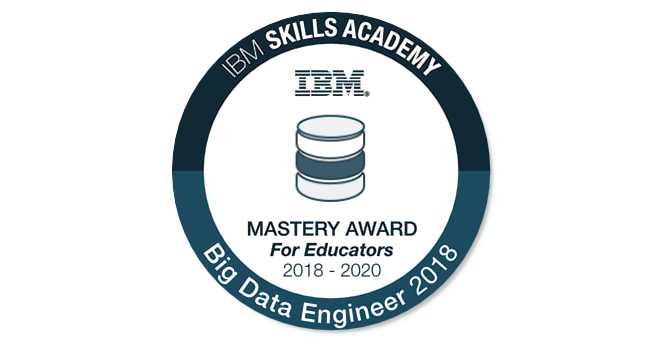 Big Data Engineer - Mastery Award for Educators 2018 - Credly