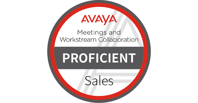 Avaya Meetings and Workstream Collaboration Sales Proficient - Credly