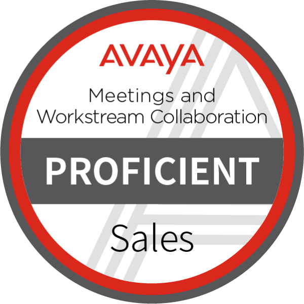 Avaya Meetings and Workstream Collaboration Sales Proficient - Credly