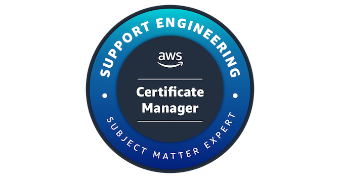 Certificate Manager Subject Matter Expert - Credly