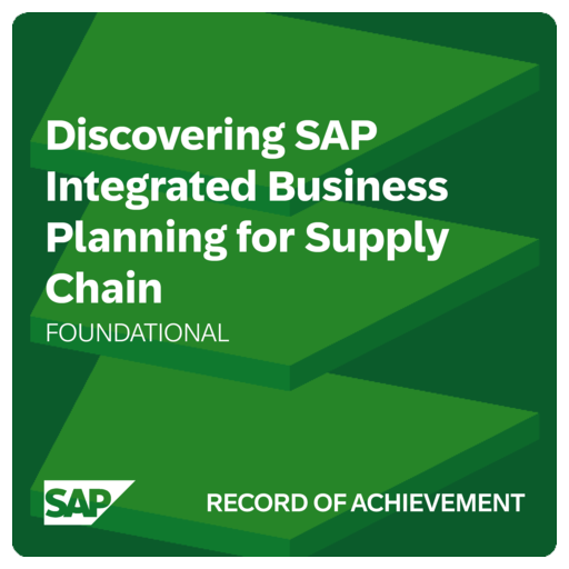 Discovering SAP Integrated Business Planning for Supply Chain - Record ...