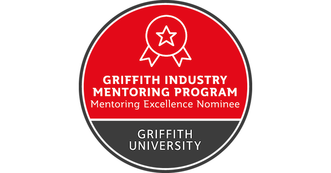 Griffith Industry Mentoring Program - Mentoring Excellence Nominee - Credly