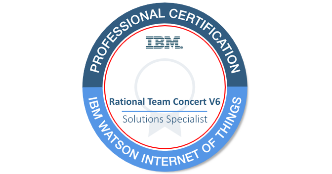 IBM Certified Solutions Specialist - Rational Team Concert V6 - Credly