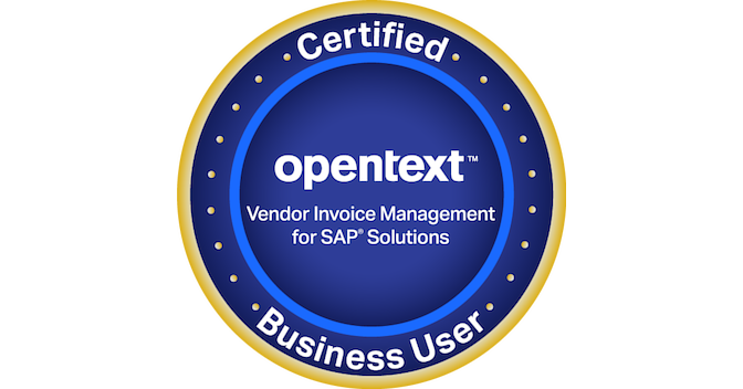 OpenText Certified Business User - Vendor Invoice Management for SAP ...