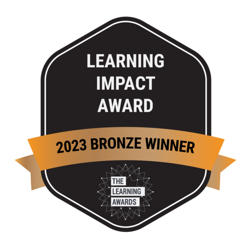 Learning Impact Award 2023 - Bronze Winner - Credly