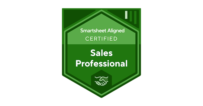 Smartsheet Aligned Certified Sales Professional - Credly
