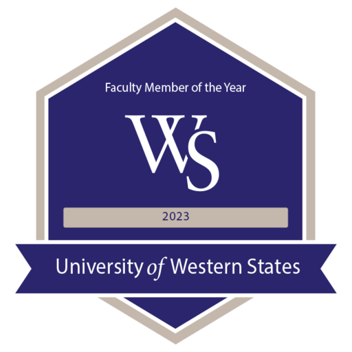 Faculty Member of the Year (2023) - Credly