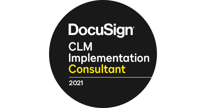 DocuSign CLM Implementation Consultant 2021 - Credly