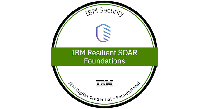 IBM Resilient SOAR Foundations - Credly