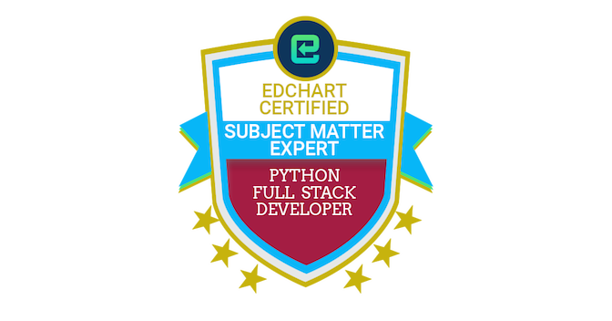 Edchart Certified Python Full Stack Developer Subject Matter Expert ...