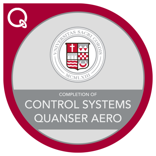 Control Systems: Quanser AERO - Credly