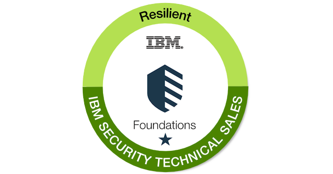 IBM Security Resilient Technical Sales Foundations - Level 100 - Credly
