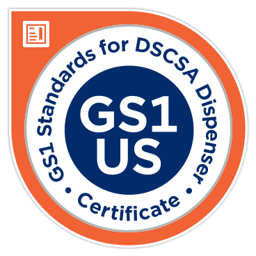 GS1 Standards for DSCSA Dispensers Online Certificate - Credly