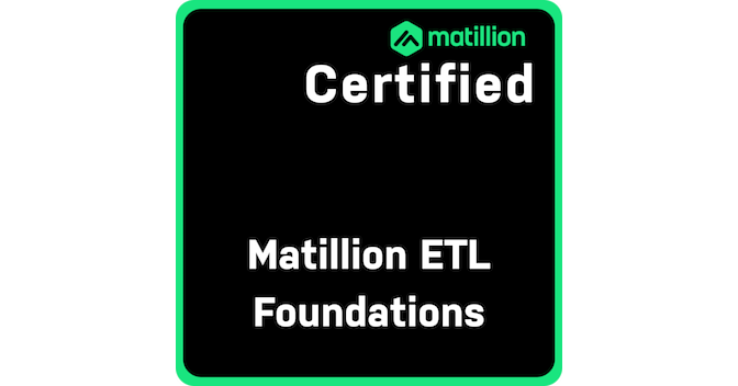 Matillion ETL Foundations - Credly