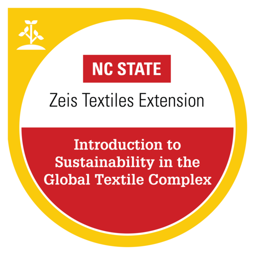 Introduction to Sustainability in the Global Textile Complex - Credly