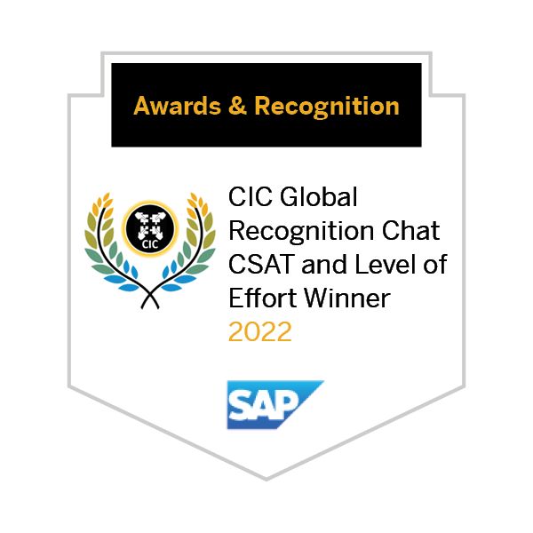 Awards and Recognition 2022 - CIC Global Recognition Chat CSAT and ...
