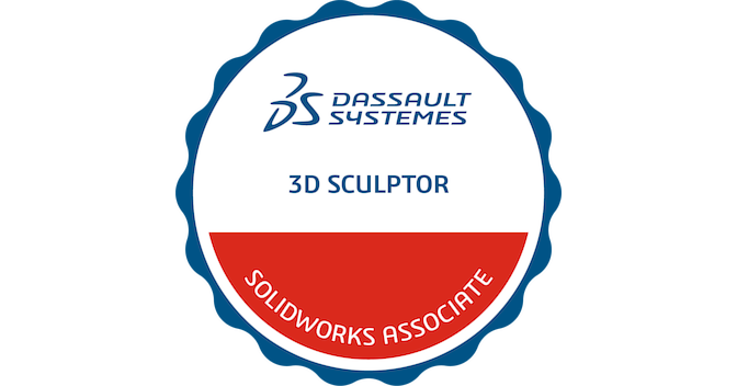 Certified SOLIDWORKS 3D Sculptor - Associate - Credly
