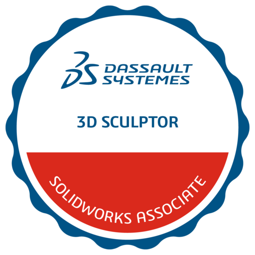 Certified SOLIDWORKS 3D Sculptor - Associate - Credly